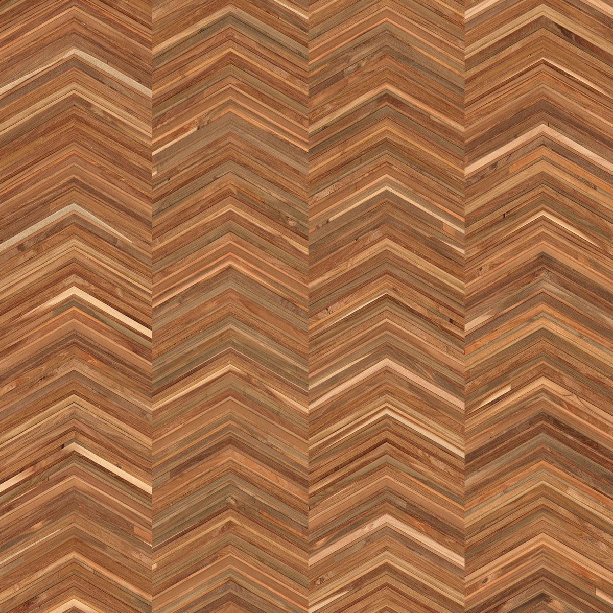 Chevron Teak Timber Wallpaper – Storeen